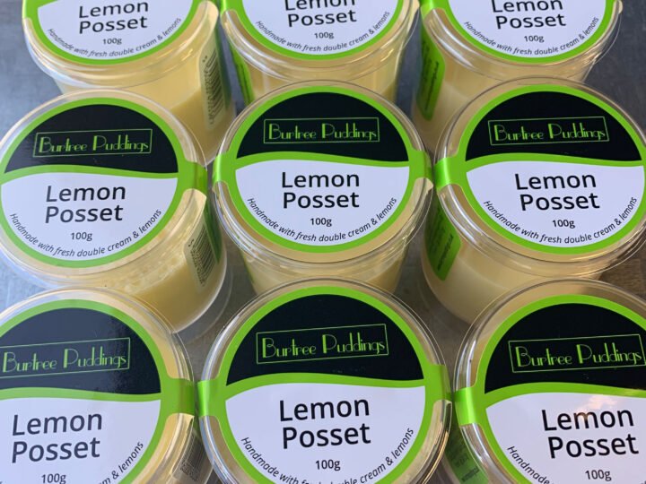 Lemon Posset Pudding Pots x4 - Burtree Puddings